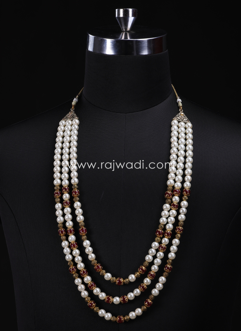 Dulha Pearl Mala For Marriage
